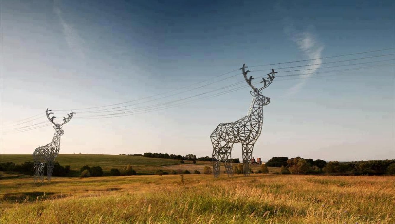 Herds of Deer-Shaped Power Lines | Next Nature